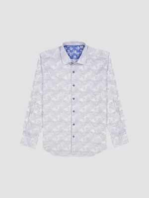 Robert Graham Akehurst Printed Long-sleeve Button-front Shirt - Multi