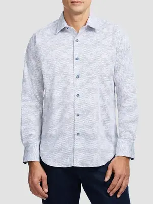 Robert Graham Akehurst Printed Long-sleeve Button-front Shirt