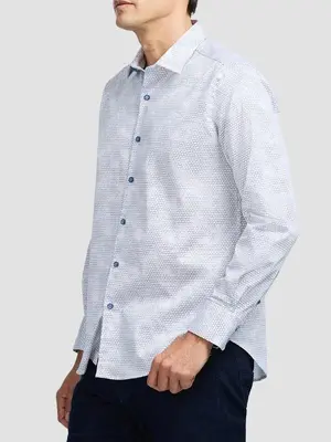 Robert Graham Akehurst Printed Long-sleeve Button-front Shirt