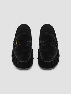 Saint Laurent Le Loafers Supple In Velvet