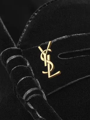 Saint Laurent Le Loafers Supple In Velvet