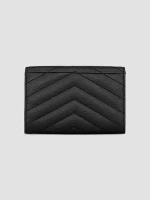 Saint Laurent Cassandre Matelasse Small Envelope Wallet