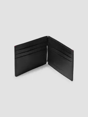 Brunello Cucinelli Grained Leather Money Clip Wallet