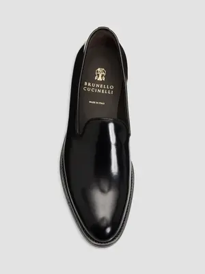 Brunello Cucinelli Leather Venetian Loafers