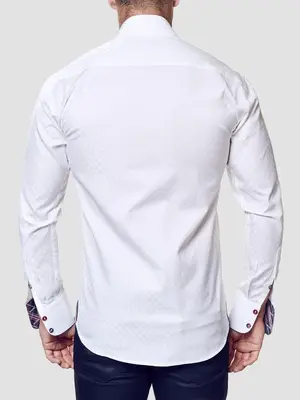 MACEOO Perm Mini Panam Square Shirt - White