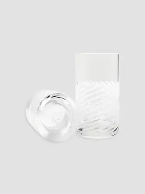 Brunello Cucinelli Set Of Two Whisky Glasses In Murano Glass