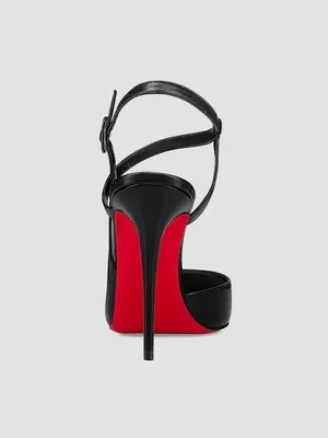 CHRISTIAN LOUBOUTIN Jenlove Leather 100mm Strappy Pumps - Black