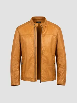 MACEOO Washed Leather Jacket