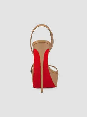 CHRISTIAN LOUBOUTIN Rosalie Alta 150mm Leather Sandals - Blush