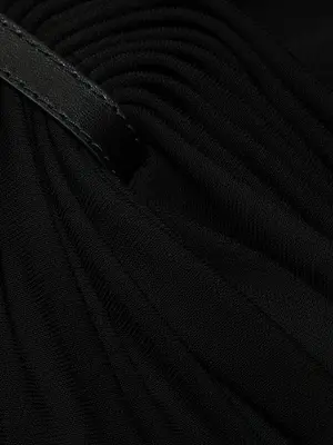Michael Kors Elliptical Draped-sleeve Jersey Midi-dress
