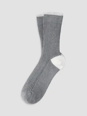 Brunello Cucinelli Cotton Socks Grey