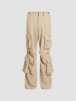 Balmain Cotton Cargo Pants - Sable