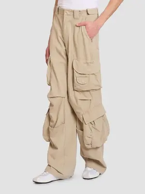 Balmain Cotton Cargo Pants - Sable