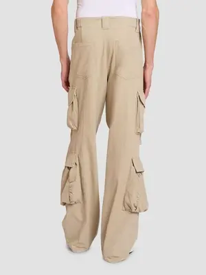 Balmain Cotton Cargo Pants - Sable