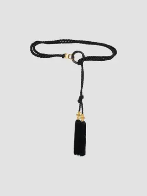Balmain Rope Tie Belt - Noir