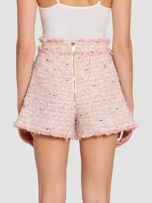 Balmain Tweed Double-breasted Shorts