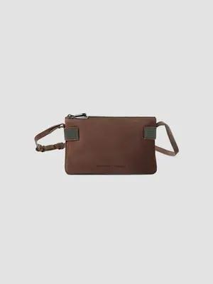 Brunello Cucinelli Essence Mini Shoulder Bag In Suede With Precious Bands