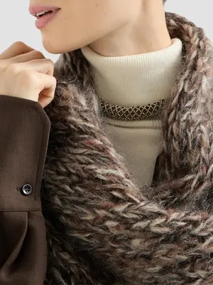 Brunello Cucinelli Mohair Knit Shawl