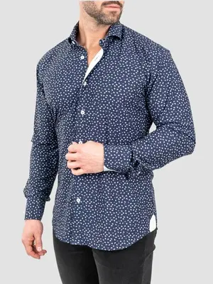 MACEOO Einstein Stretch Micro Paisley Shirt