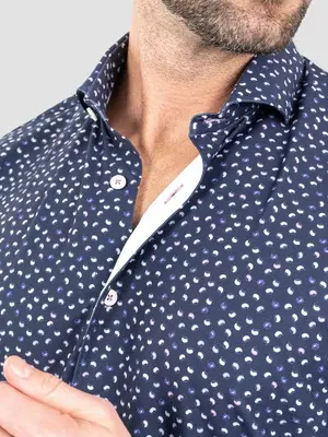 MACEOO Einstein Stretch Micro Paisley Shirt