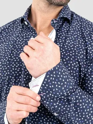MACEOO Einstein Stretch Micro Paisley Shirt
