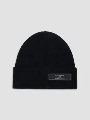 Balmain Wool Beanie - Black