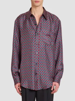Balmain Printed Silk Shirt