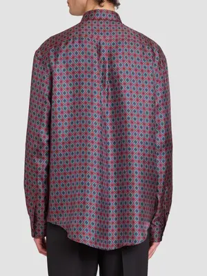 Balmain Printed Silk Shirt