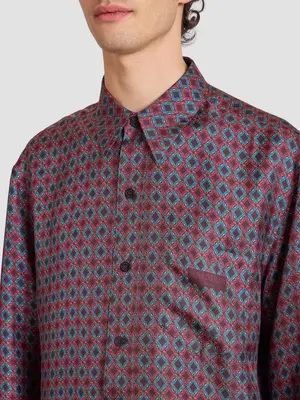 Balmain Printed Silk Shirt