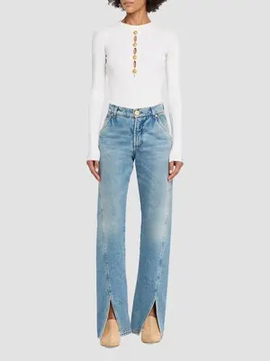 Balmain Suede Clog Wedges