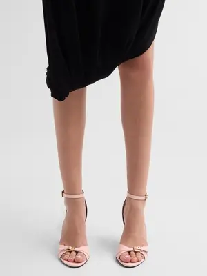 Balmain Anthem 75mm Leather Sandals