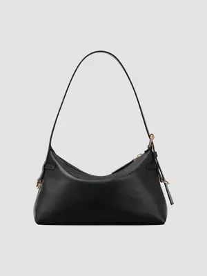 Givenchy Mini Voyou Shoulder Bag In Shiny Leather - Black