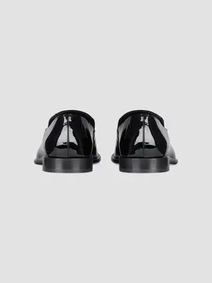 Givenchy Label Loafers In Shiny Leather