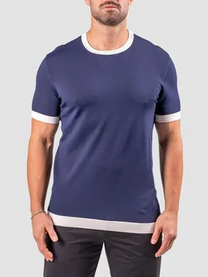 MACEOO Ss T-shirt - Blue