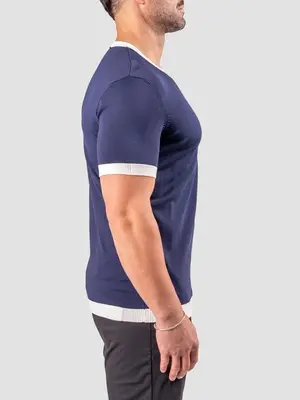 MACEOO Ss T-shirt - Blue