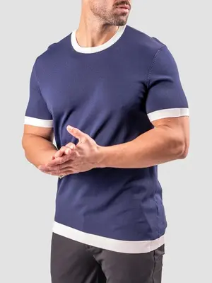 MACEOO Ss T-shirt - Blue