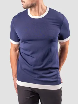 MACEOO Ss T-shirt - Blue
