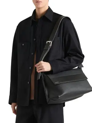 Givenchy Couture Seam Overshirt In Flannel - Black