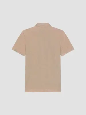 Givenchy Polo In Cotton With Paris Gros Grain - Beige