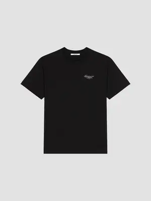 Givenchy T-shirt In Cotton With Stamp Print - Black