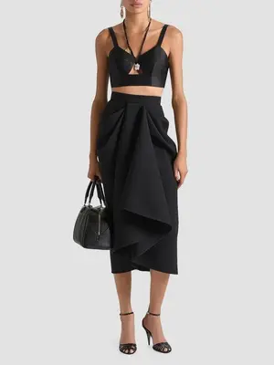 Givenchy Bra Top In Satin