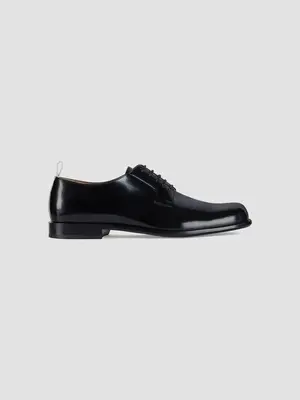 Givenchy Tux Derbies In Brushed Leather - Black