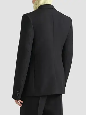 Givenchy Single-breasted Fitted Jacket In Wool