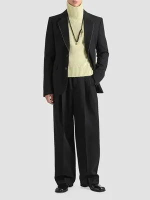 Givenchy Single-breasted Fitted Jacket In Wool