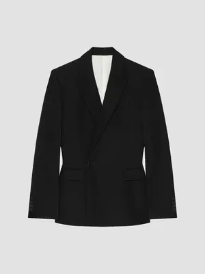 Givenchy Single-breasted Form Fit Jacket In Wool - Black