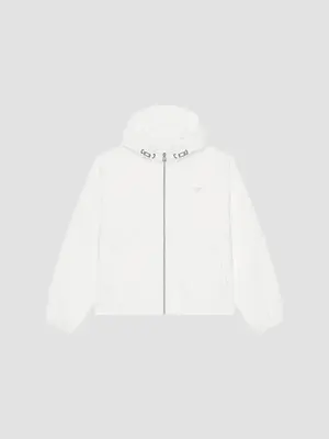 Givenchy Windbreaker Jacket In Polyfaille Embroidered Paris - White