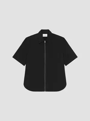 Givenchy Couture Seam Zipped Shirt Black