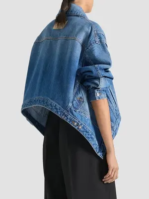 Givenchy Trapeze Jacket In Denim
