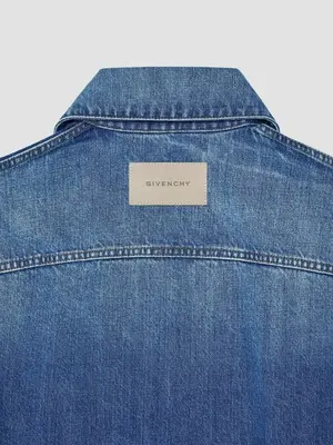 Givenchy Trapeze Jacket In Denim