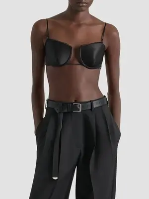 Givenchy Cutaway Bra In Satin And Lace Top